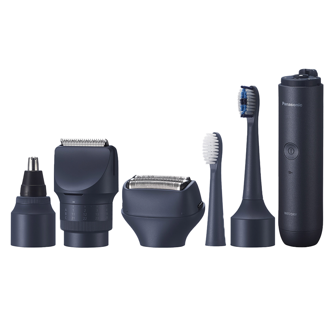 (PANASONIC)RED MultiShape Ultimate All-in-One Travel Grooming Kit ...