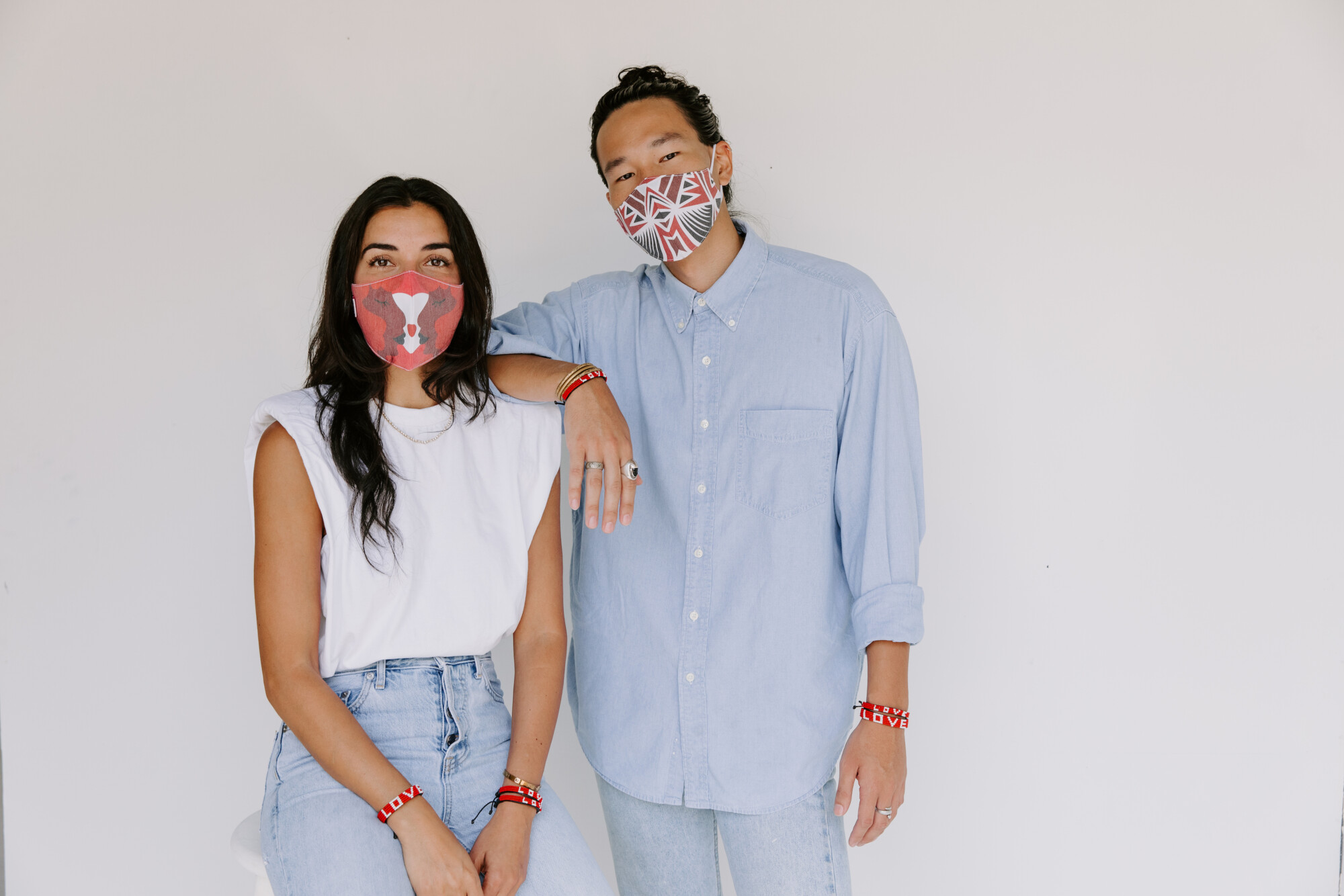 Stay Safe and Look Stylish with (UBUNTU LIFE)RED Face Masks - RED